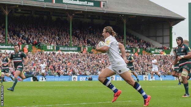 Premiership: Leicester Tigers 23-27 Bath Rugby - BBC Sport