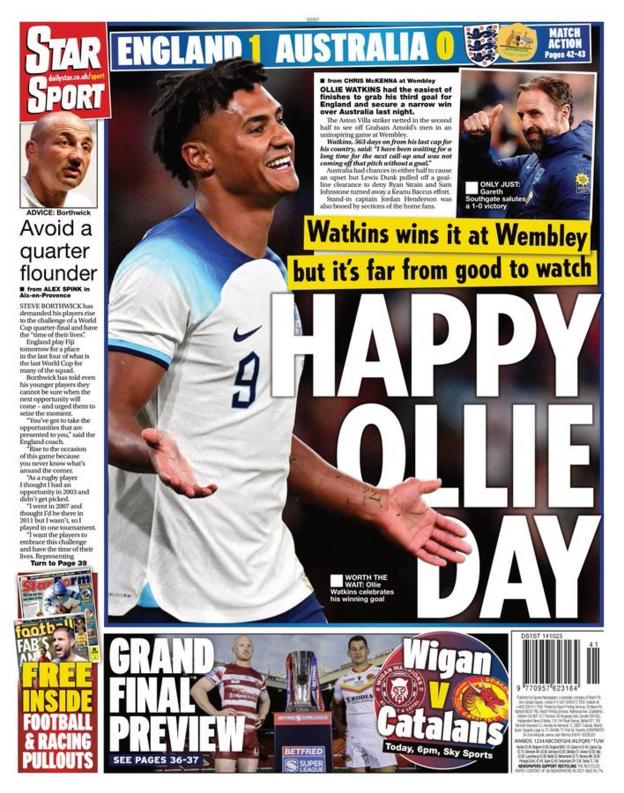 Saturday's back pages - BBC Sport