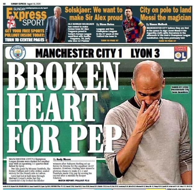 Sunday's back pages - BBC Sport