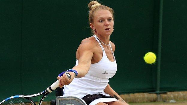 Jordanne Whiley: Wimbledon champion happy to be role model - BBC Sport