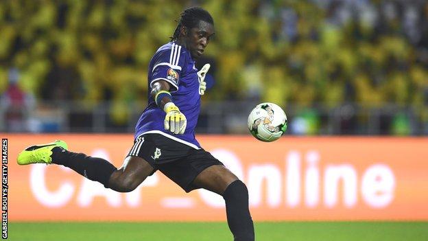 Gabon goalkeeper Ovono retires from international football - BBC Sport