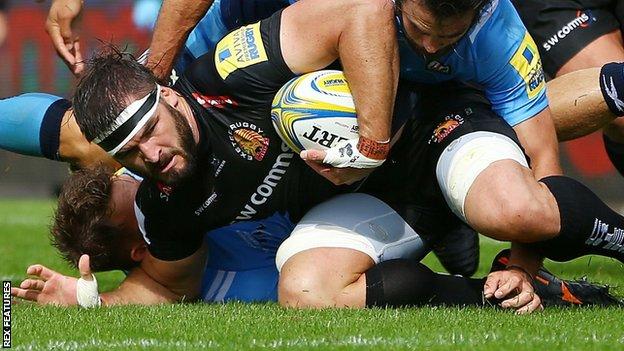 Premiership: Exeter Chiefs 37-7 London Irish - BBC Sport