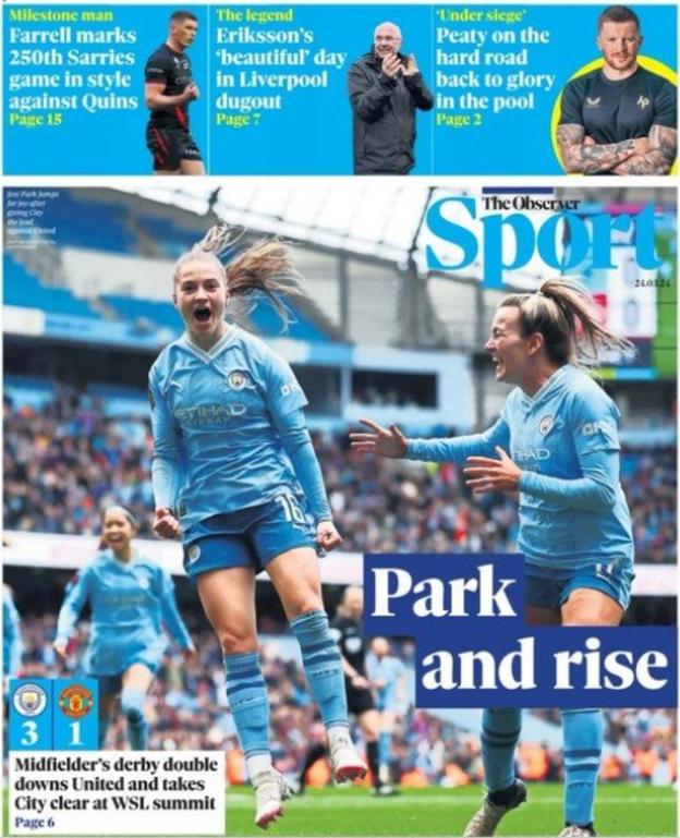 Sunday's back pages - BBC Sport