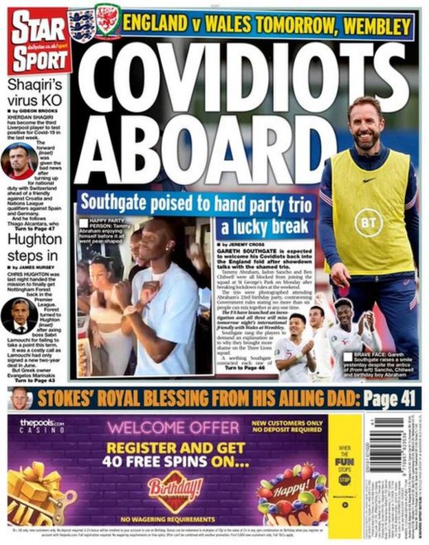 Wednesday's back pages - BBC Sport