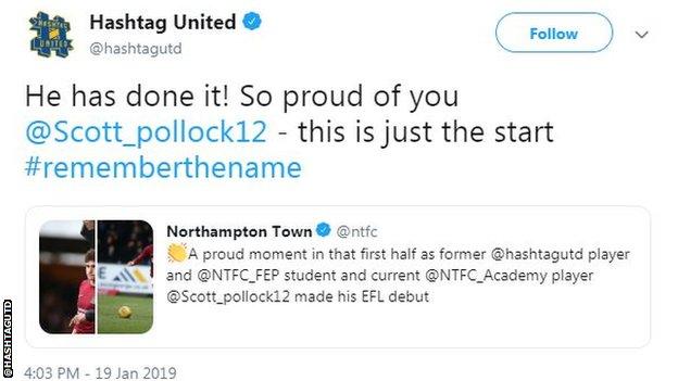 EFL: Hashtag United product makes professional debut among stories you ...