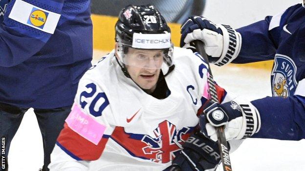 Jonathan Phillips becomes GB's most-capped ice hockey player - BBC Sport
