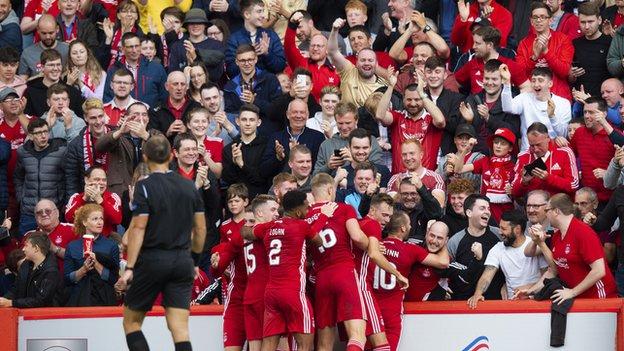 Aberdeen: Dons thank fans as nearly 5,000 season tickets are sold - BBC ...