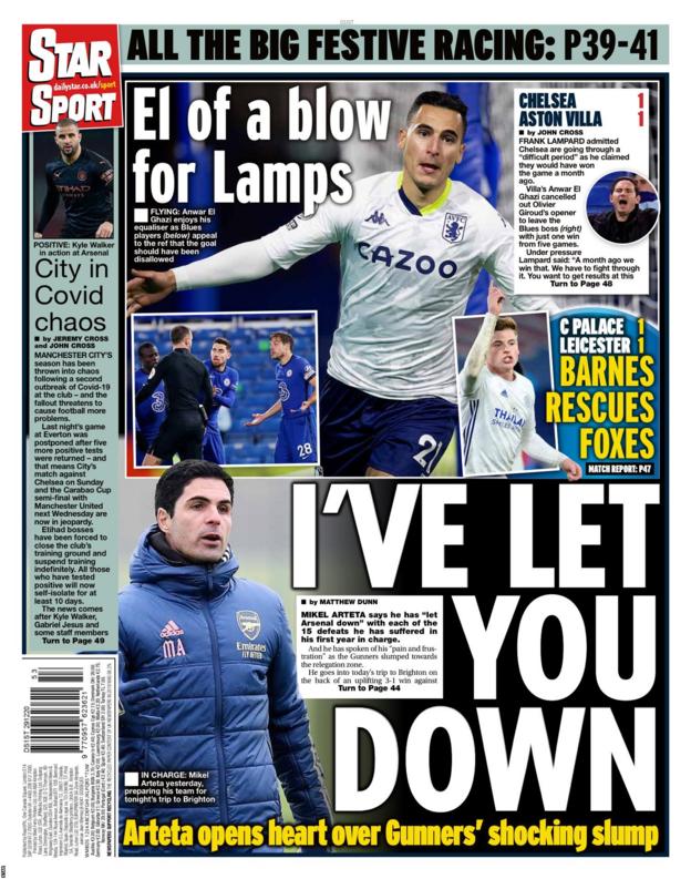 Tuesday's back pages - BBC Sport