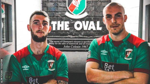 Glentoran: Irish Cup winners make triple swoop for Luke McCullough ...
