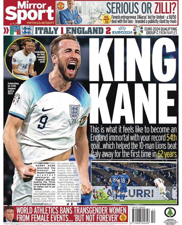 Friday's back pages - BBC Sport