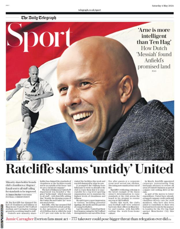 Saturday's back pages - BBC Sport
