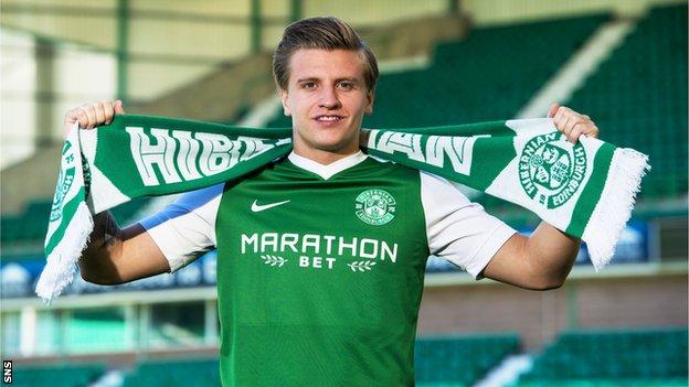 Jason Cummings: Hibs striker signs four-year contract - BBC Sport