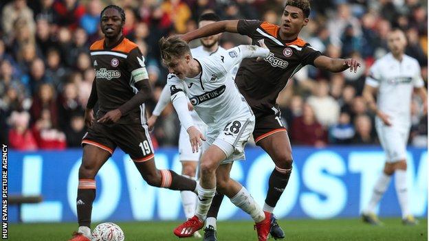 George Byers: Swans boss Potter backs midfielder to prove himself - BBC ...