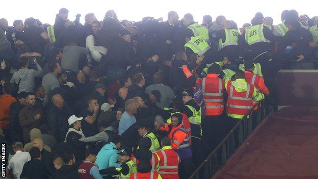 London Stadium: Two men given banning orders following crowd trouble ...