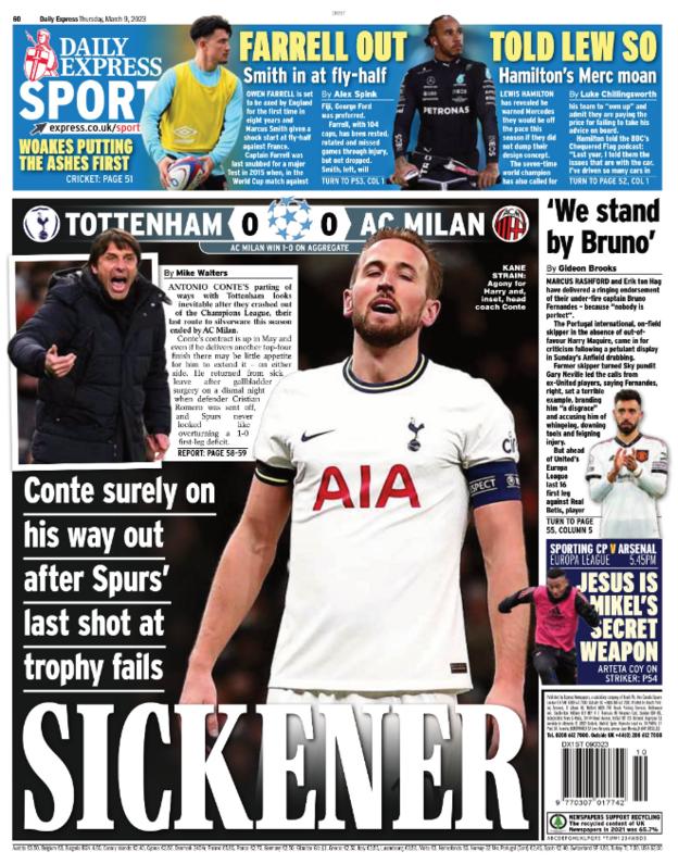 Thursday's back pages - BBC Sport