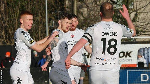 Irish Cup: Holders Crusaders ease past Carrick Rangers as Larne and ...