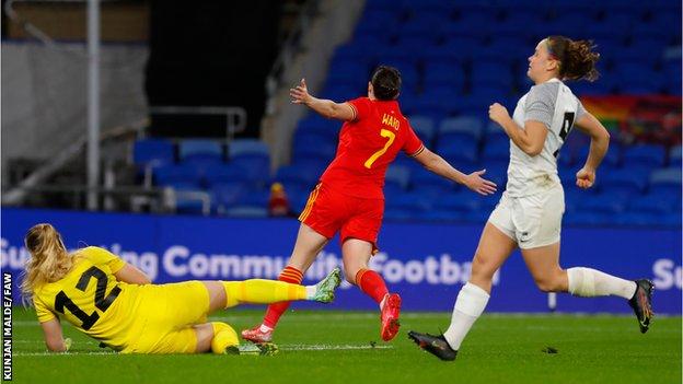 Helen Ward: Wales forward 'daring to dream' of 100 caps - BBC Sport