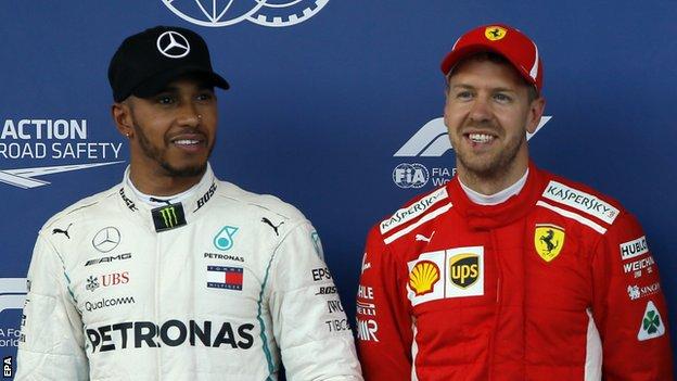 Lewis Hamilton says Sebastian Vettel broke safety car rules - BBC Sport