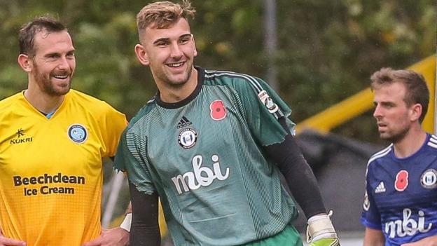 Russell Griffiths: Everton goalkeeper joins Cheltenham Town on loan ...