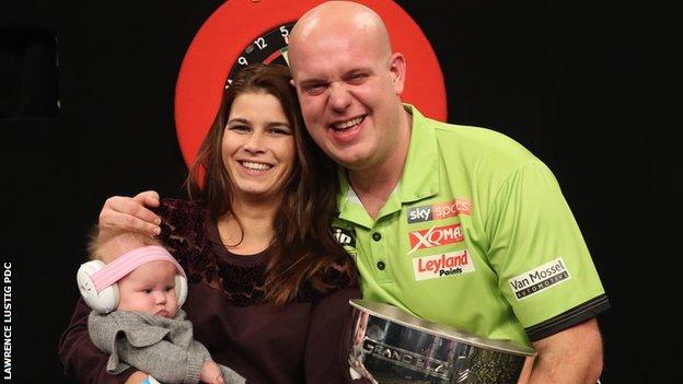 Michael van Gerwen: Dutchman retains Grand Slam of Darts title - BBC Sport