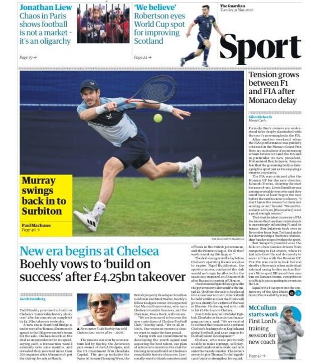 Tuesday's back pages - BBC Sport