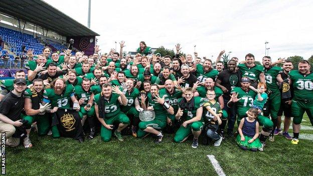 'Pure adrenaline' - Belfast Trojans win Shamrock Bowl - BBC Sport