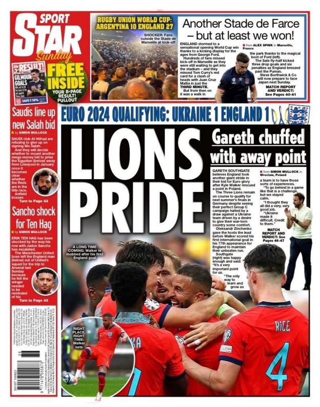 Sunday's back pages - BBC Sport