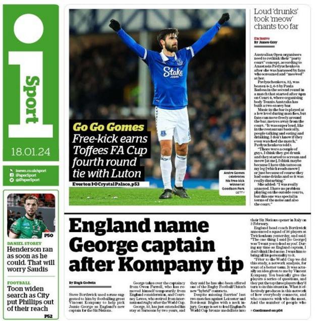 Thursday's back pages - BBC Sport