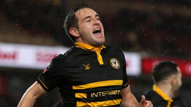 Matt Dolan: Midfielder re-signs with Newport County - BBC Sport