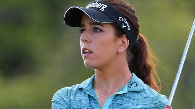 Evian Championship: England's Georgia Hall three shots off lead - BBC Sport