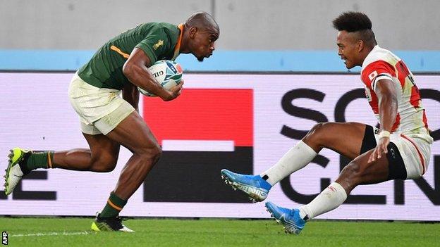 South Africa 26-3 Japan: Springboks through to Rugby World Cup semi ...