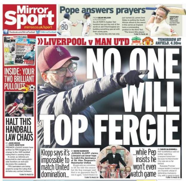 Saturday's back pages - BBC Sport