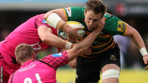 Jon Fisher: Bristol sign Northampton Saints back-row forward - BBC Sport