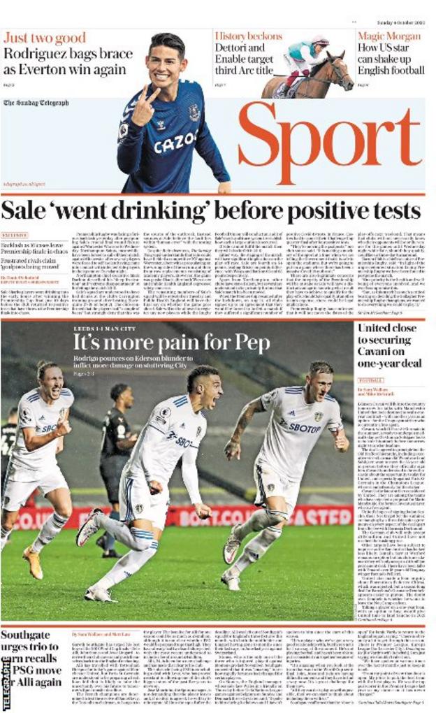 Sunday's back pages - BBC Sport