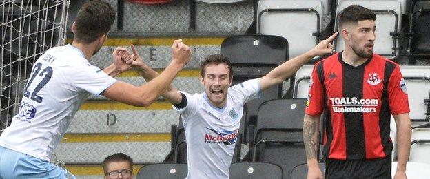 Irish Premiership: Burns gives Coleraine victory over Reds - BBC Sport