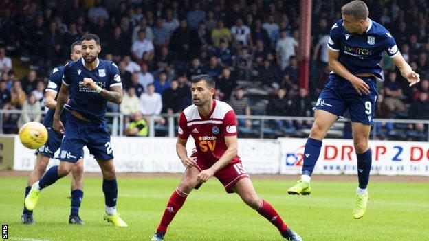 Dundee 1-0 Ayr United: Andrew Nelson scores late winner - BBC Sport