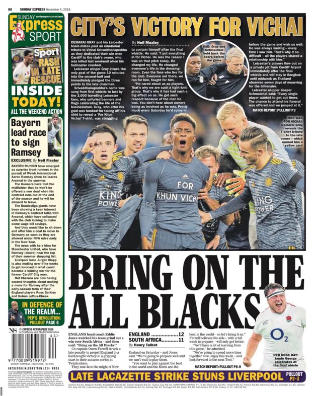 Sunday's back pages - BBC Sport