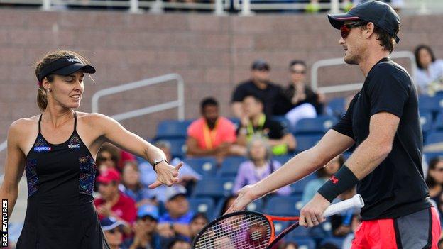 Martina Hingis & Jamie Murray advance to US Open mixed doubles final - BBC Sport