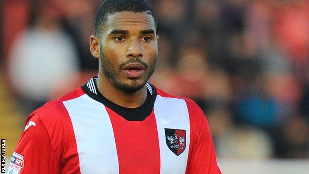 Reuben Reid: Exeter City striker proud to have scored 100th career goal ...