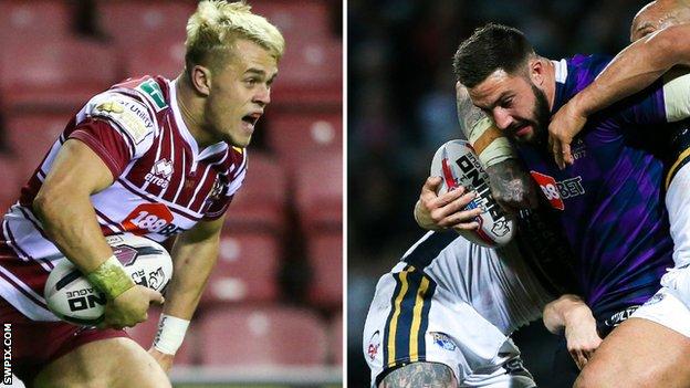 Romain Navarrete and Lewis Tierney: Wigan Warriors loan duo to Catalans ...
