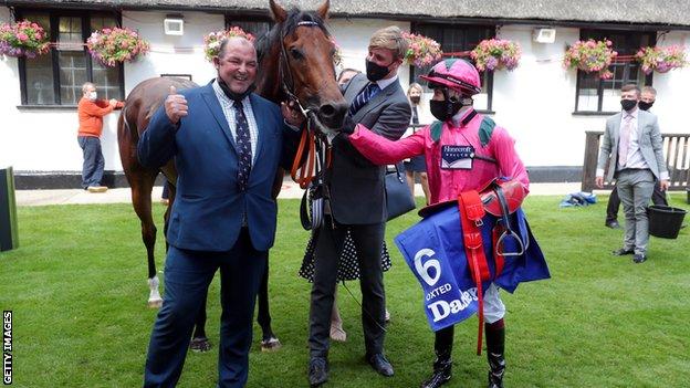 July Cup: Oxted wins at Newmarket for Cieren Fallon - BBC Sport