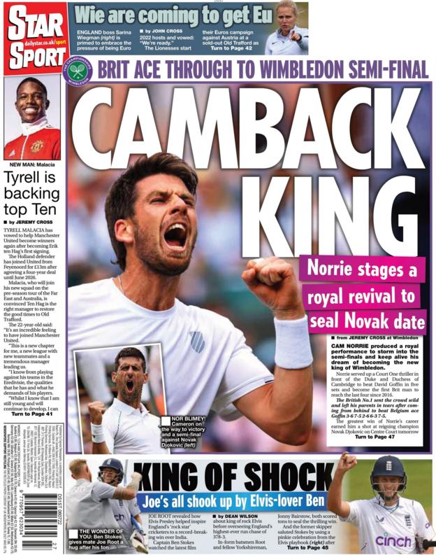Wednesday's back pages - BBC Sport