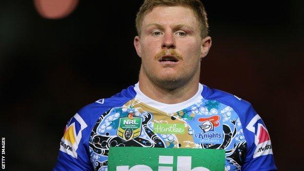Luke Yates: London Broncos sign Newcastle Knights forward - BBC Sport