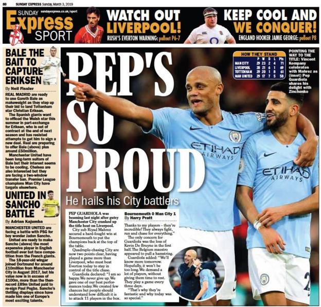 Sunday's back pages - BBC Sport