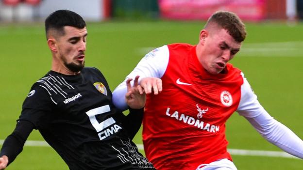 Europa Conference League: Derry through as 10-man Crusaders lose after ...