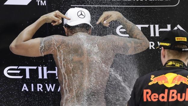 Lewis Hamilton ends season with Abu Dhabi win - BBC Sport