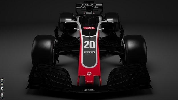 Haas unveil new VF-18 car for 2018 Formula 1 season - BBC Sport
