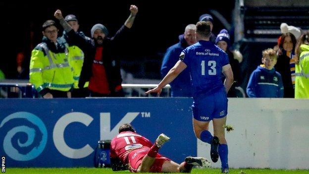 Pro14: Leinster 22-17 Scarlets - BBC Sport