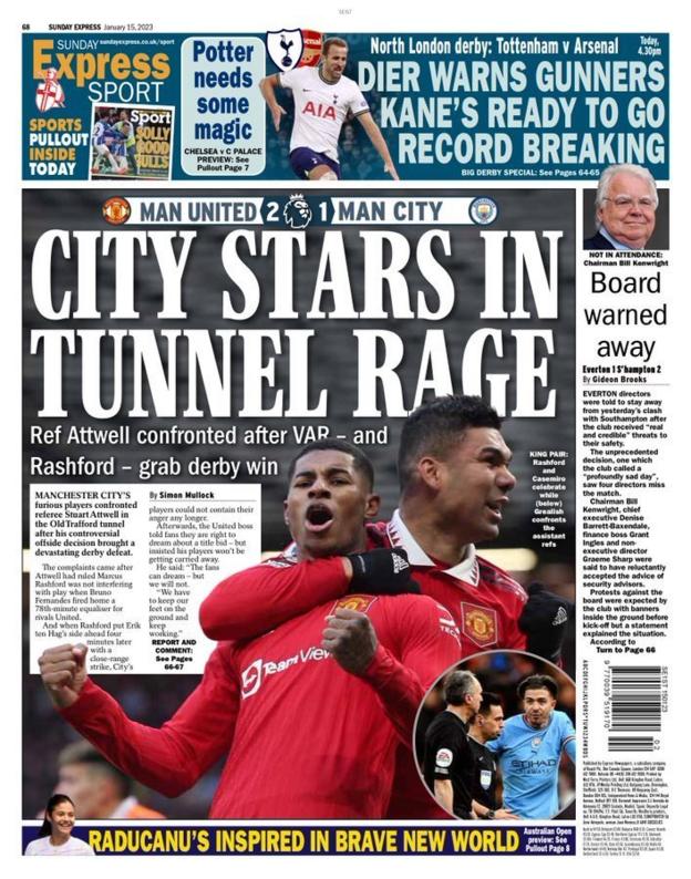 Sunday's back pages - BBC Sport