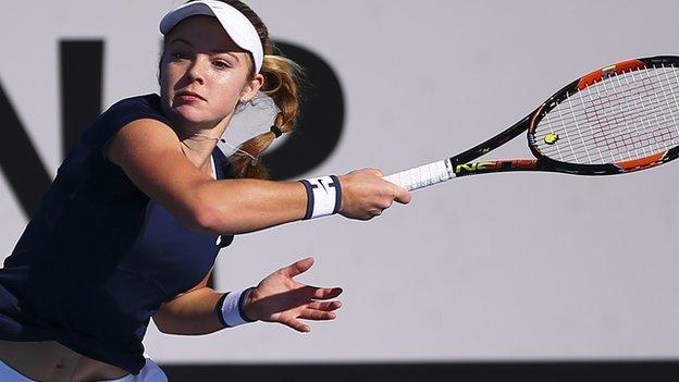 Fed Cup: Katie Swan helps GB to win against South Africa - BBC Sport